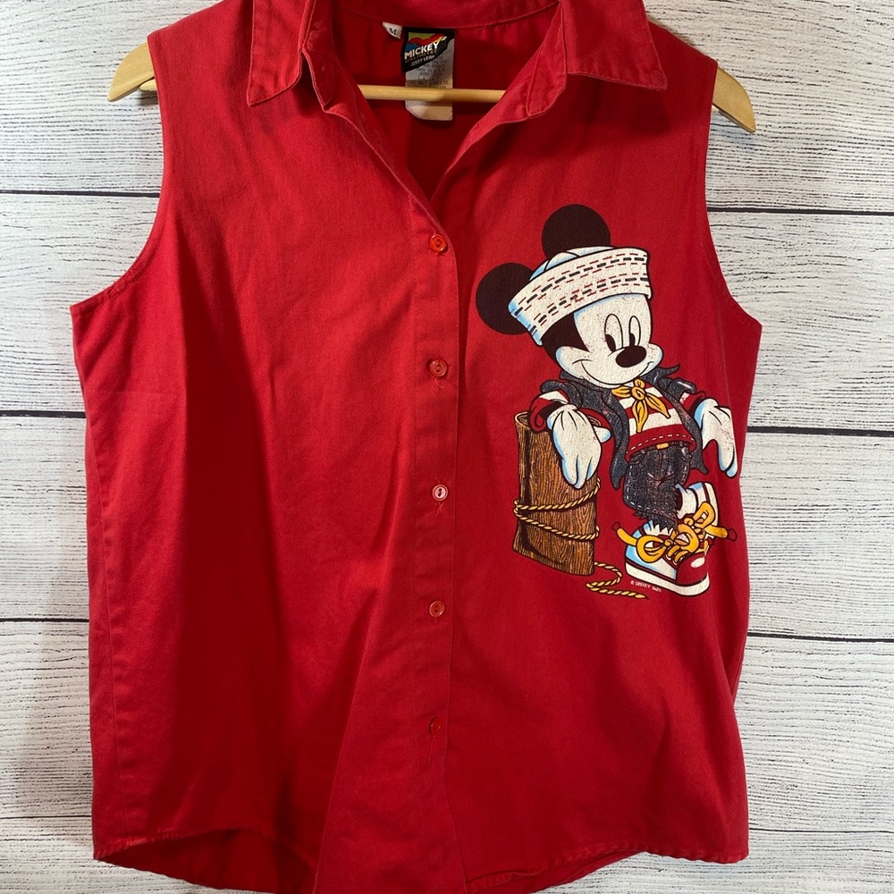 Vintage Mickey Mouse Disney Unlimited Vest Medium - Gem